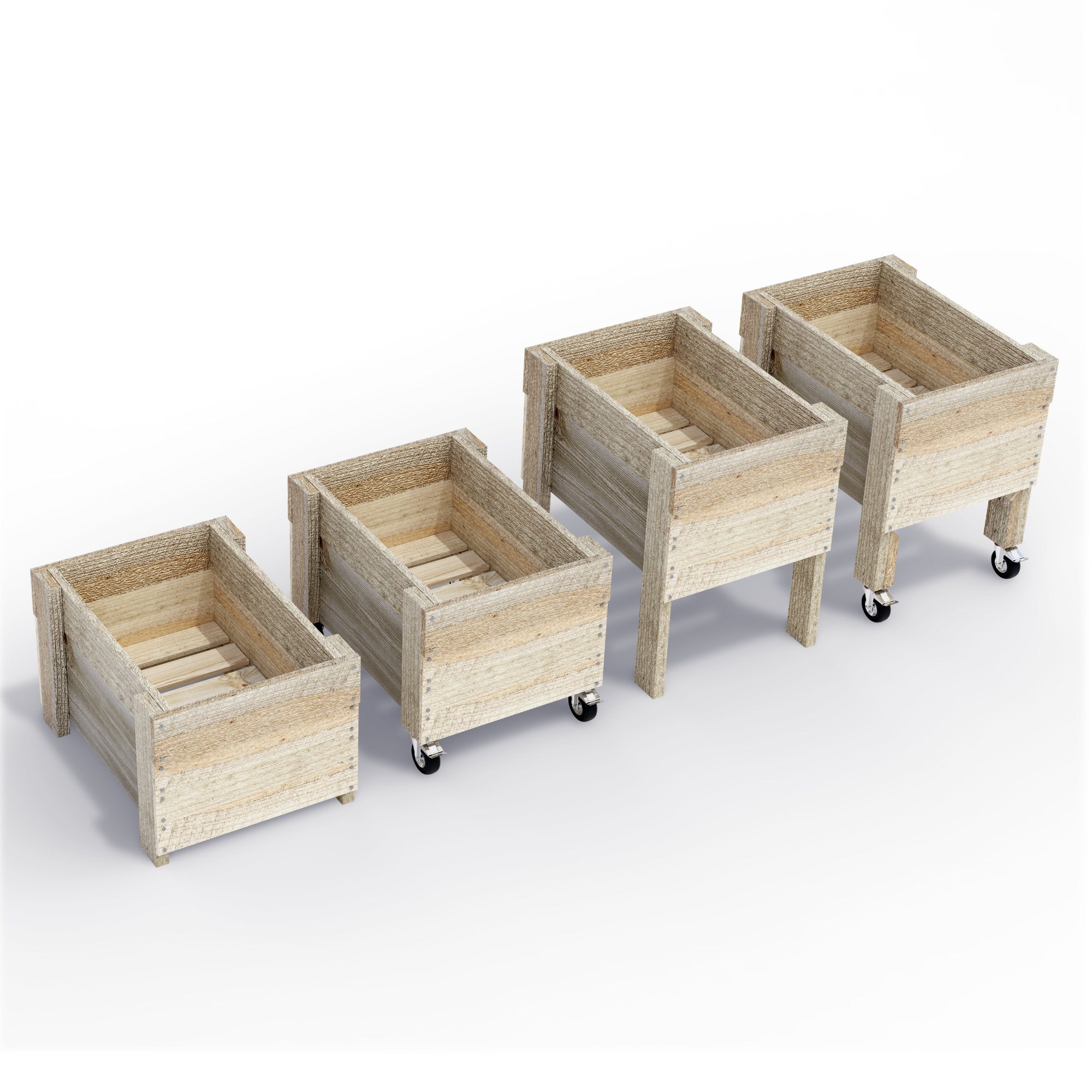 Compact Slatted Raised Planter Box on Legs – Corrogarden Pty Ltd