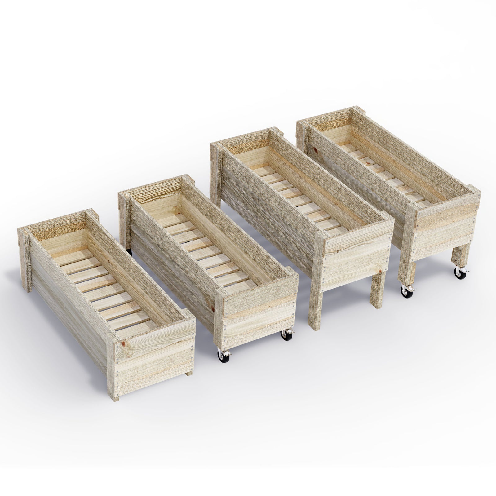 Large Slatted Raised Planter Box on Legs – Corrogarden Pty Ltd